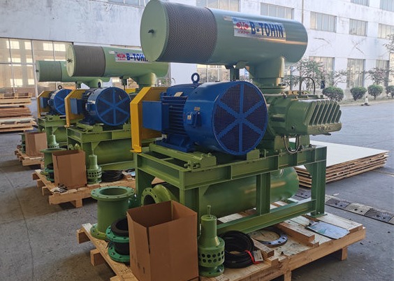 DN100 50Kpa RPM1350 Three Lobes Roots Blower For Pneumatic Conveying