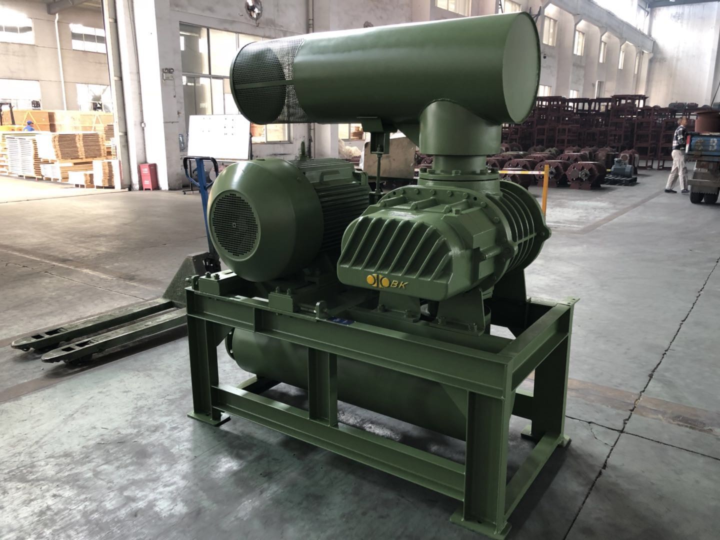 Sewage Treatment Three Lobe Roots Blower Water Cooling Long Life