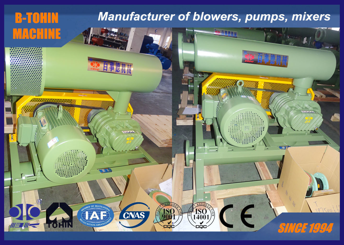 10kpa 70kpa Rotary Lobe Blowers For Water Treatment And Pneumatic Conveying