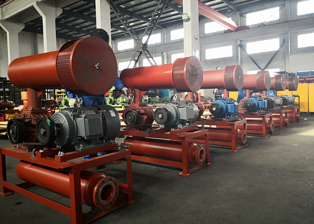 11kw 5.1m3/Min 60kpa Roots Rotary Lobe Blower 1750 Rpm Dn65 3" Small ...